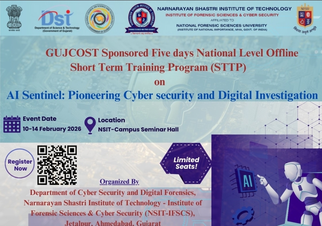 NSIT-IFSCS to Host IEEE-Backed National STTP on AI Sentinel ...